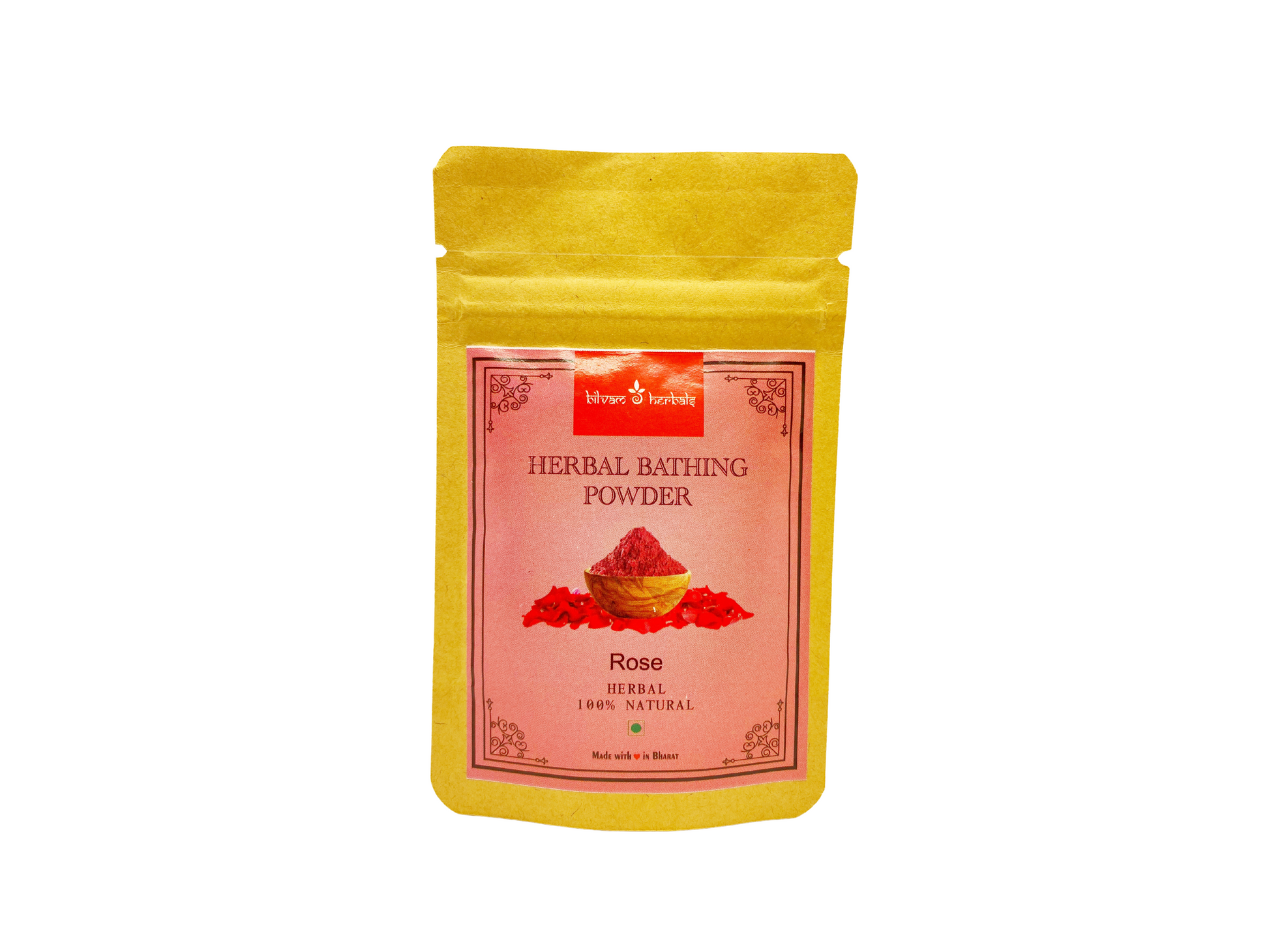Rose Herbal Bathing Powder - Ayurvedic Bathing Substitute